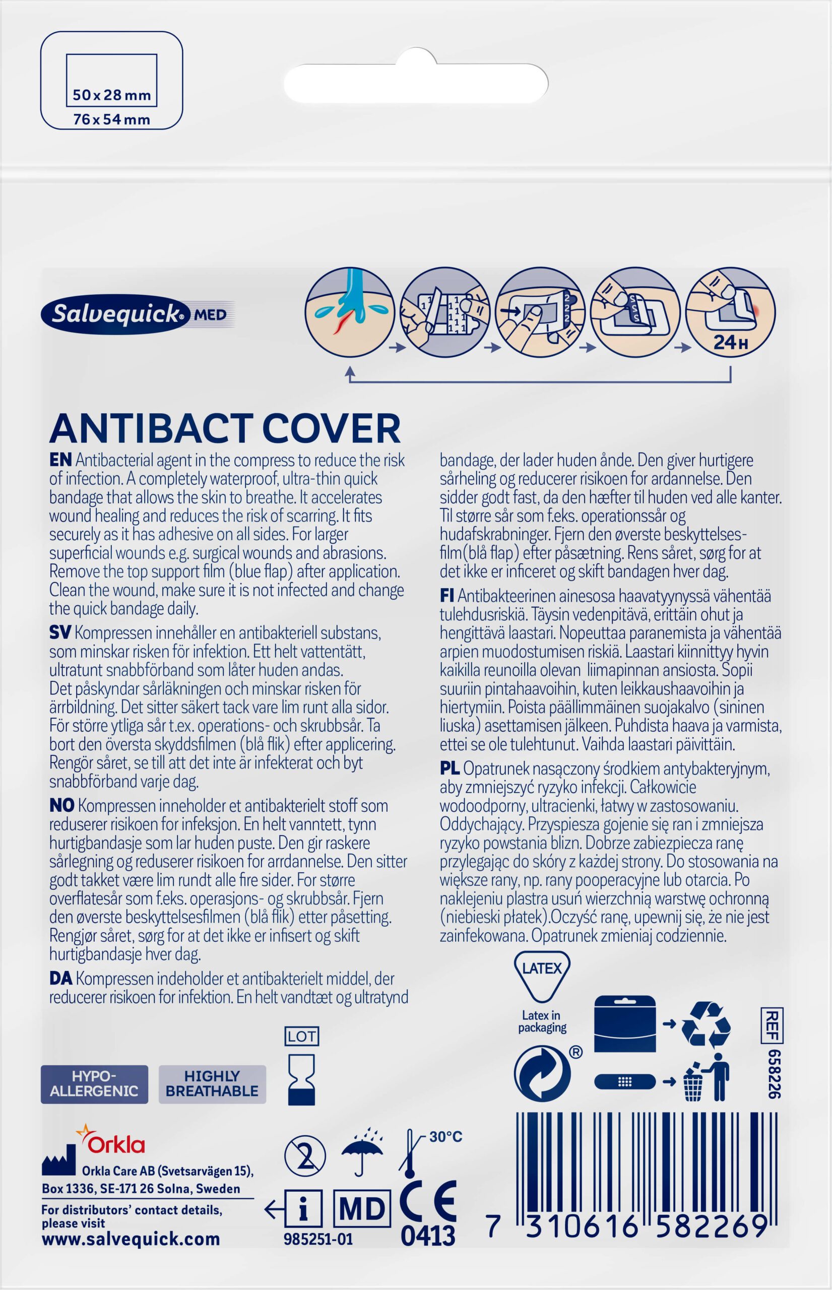 Antibact Cover - Salvequick