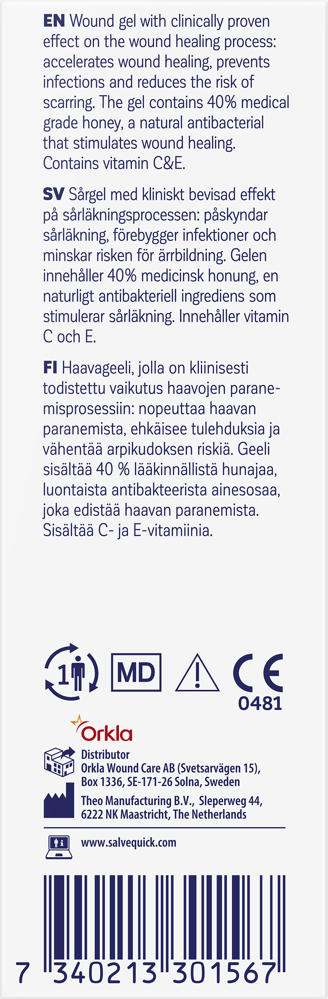 Natural Healing Wound Gel - Salvequick