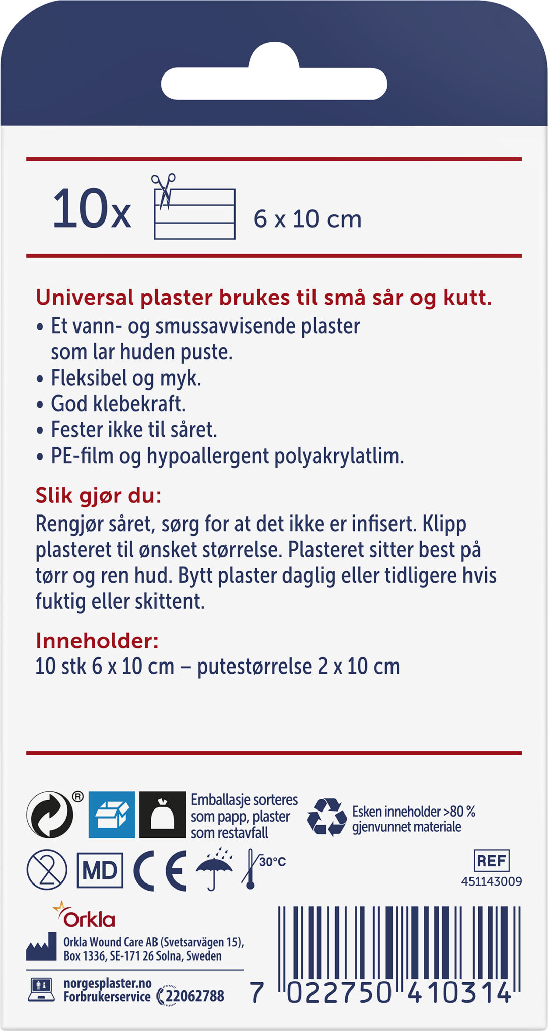 Universal plaster - Norgesplaster