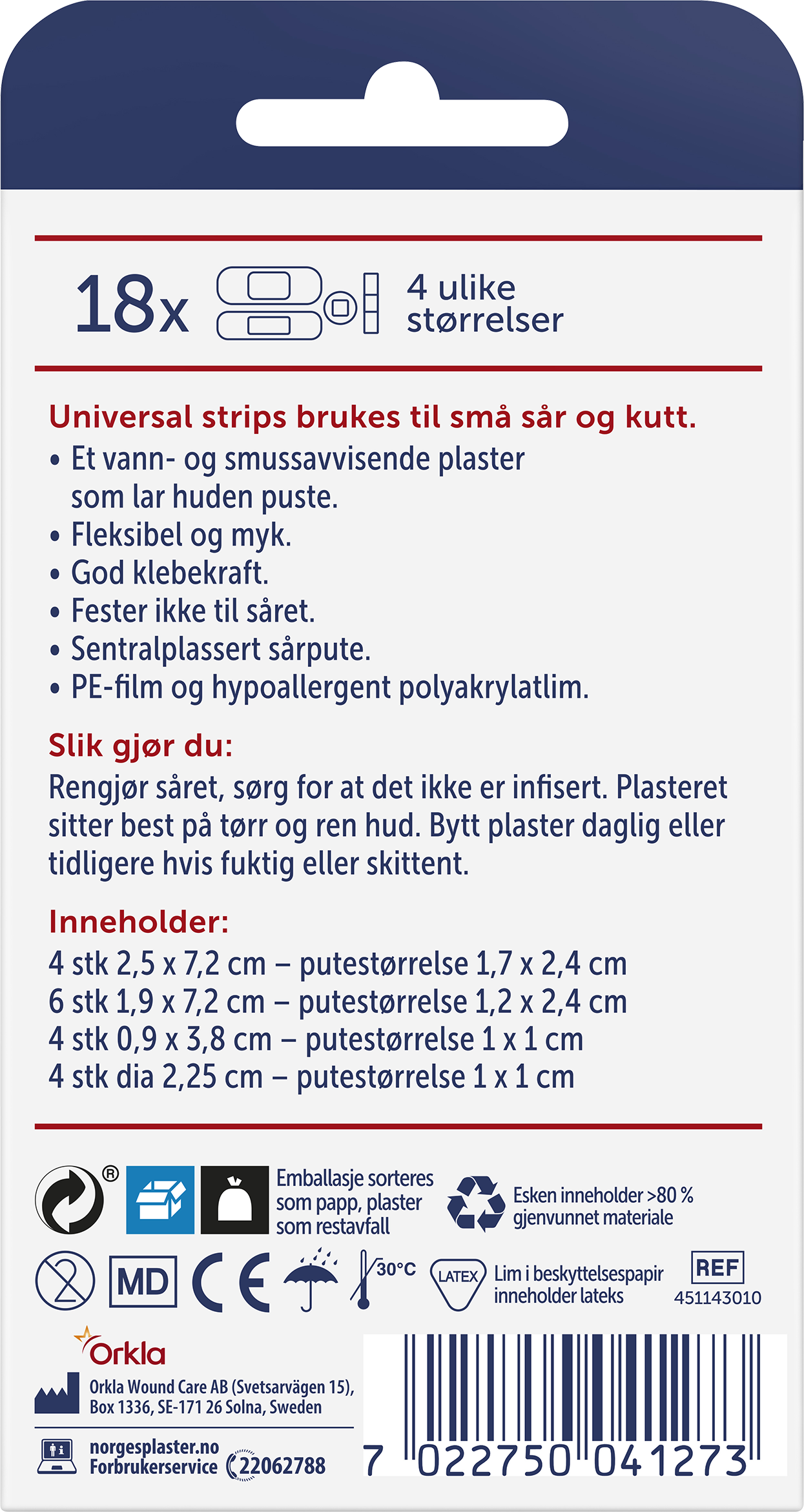 Universal strips - Norgesplaster