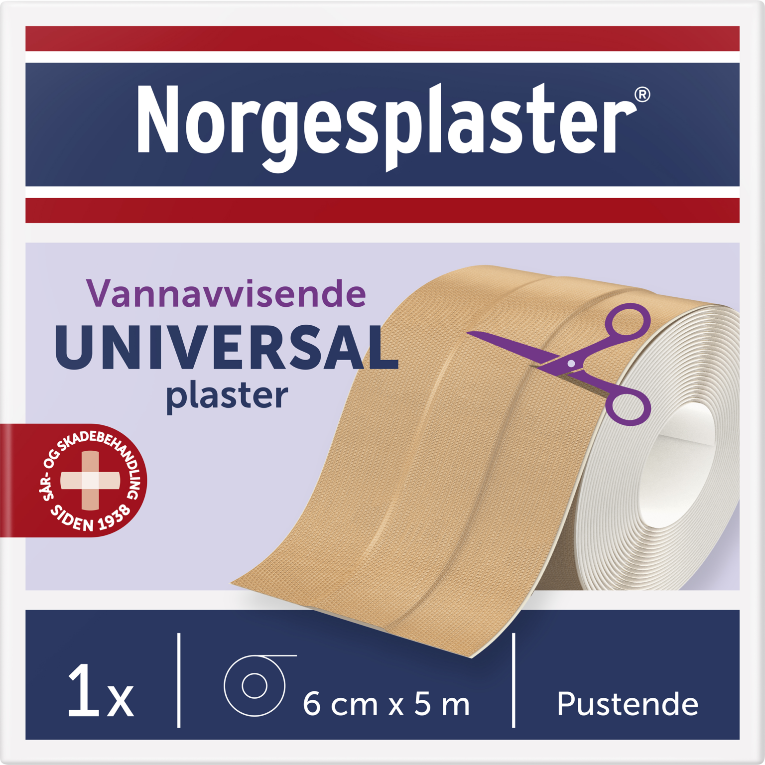 Universal plaster 6cmx5m - Norgesplaster